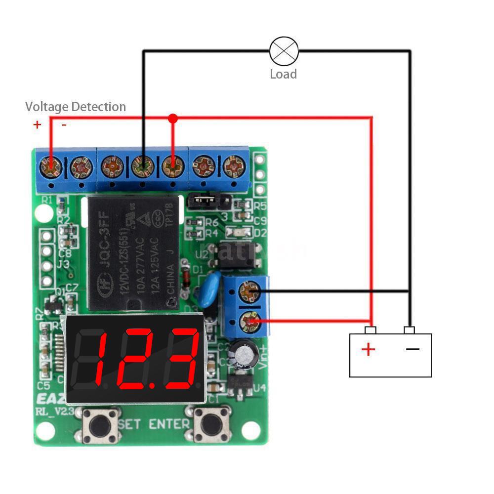 Buy 12V Voltage Control Delay Switch OverVoltage Under Voltage ...