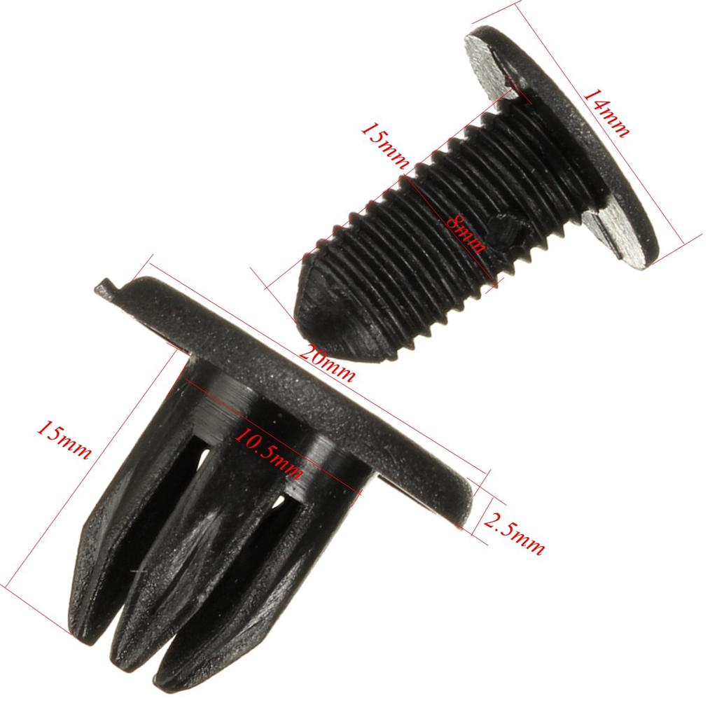 10x Trim Clips For Mini Inner Wheel Arch Liner/Splash Guard 7130702966 ...