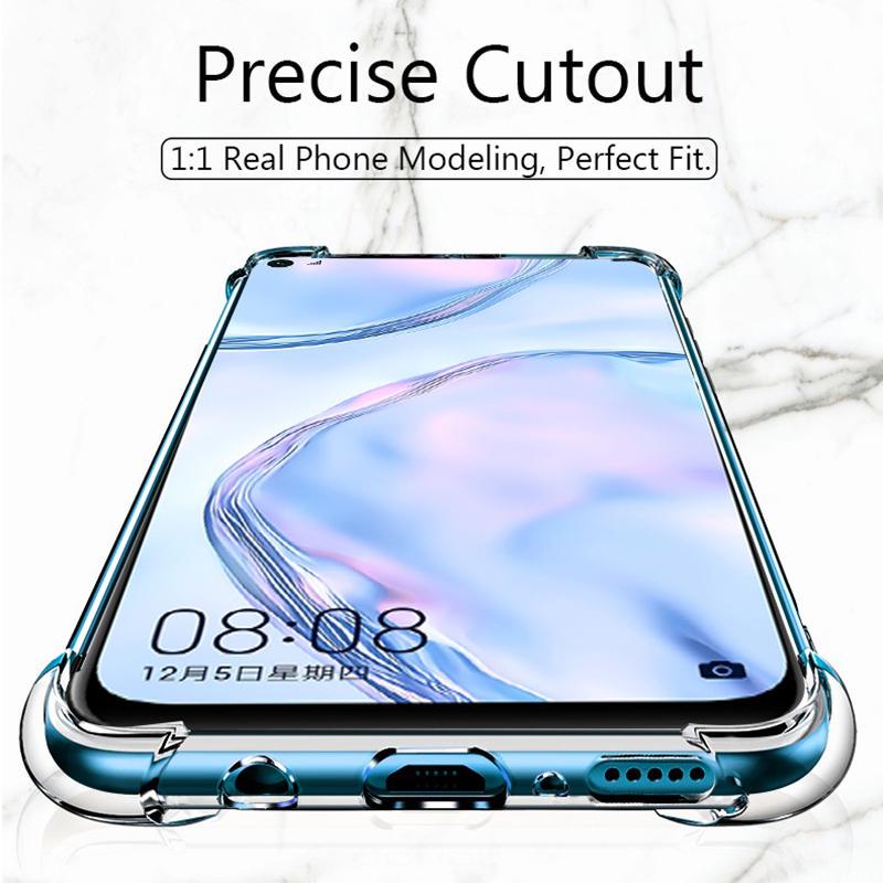 Buy Transparent Airbag Protective Shell Cover For Huawei P40 Lite Case ...