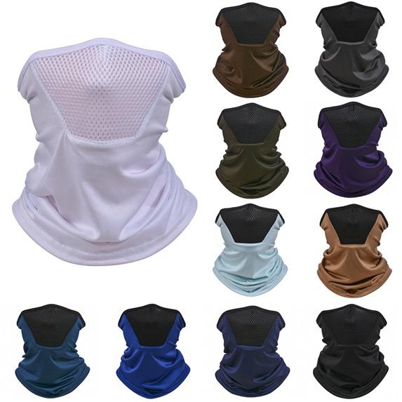 Buy Multifunctional Headscarf Solid Color Half Face Mask Sunscreen ...