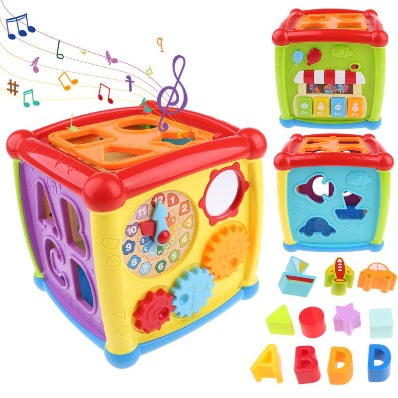 Buy Multifunctional Musical Toys Toddler Baby Geometric Toys ...