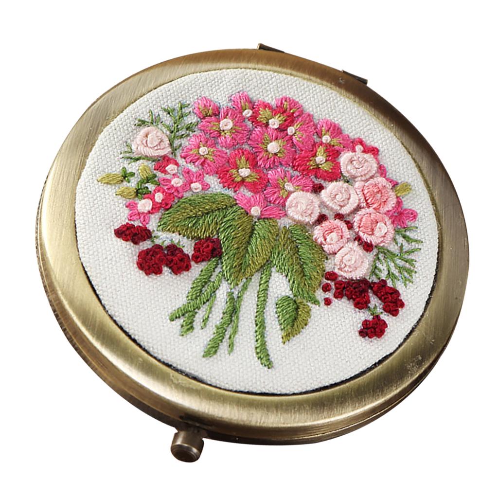 Buy 1 Set Makeup Doublesided Mirror 3D DIY Sewing Crafts Emboridery ...