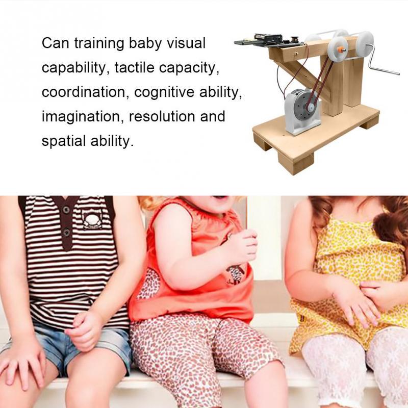 Buy DIY Hand Generator Material Set Manual Electricity Generator Kids ...