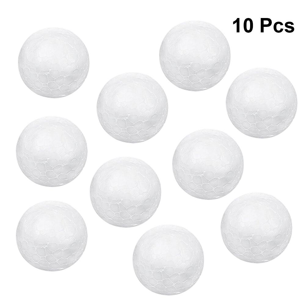 10 Pieces 8cm Ball Shaped Styrofoam Foam Ornaments DIY Craft Party ...