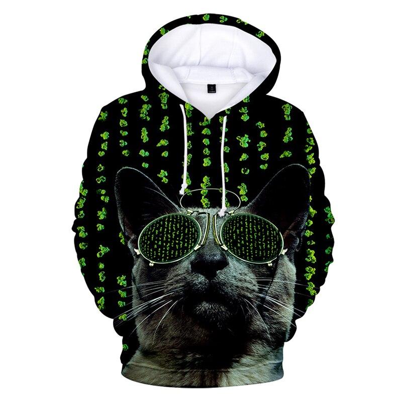 Cheap Cool Cat Hoodies Men 3d Sweatshirt Women Fashion Plus Size ...