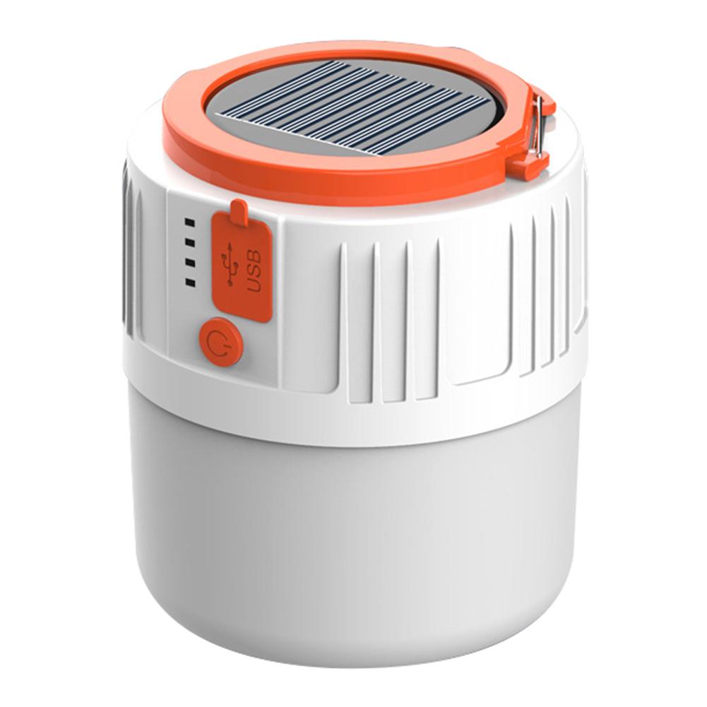 V65 Solar LED Camping Light USB Rechargeable Lantern Bulb Outdoor Tent ...