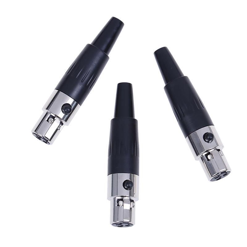 1Pc 3Pin Female Plug Mini Ta3F Xlr Audio Microphone Connector uygun ...