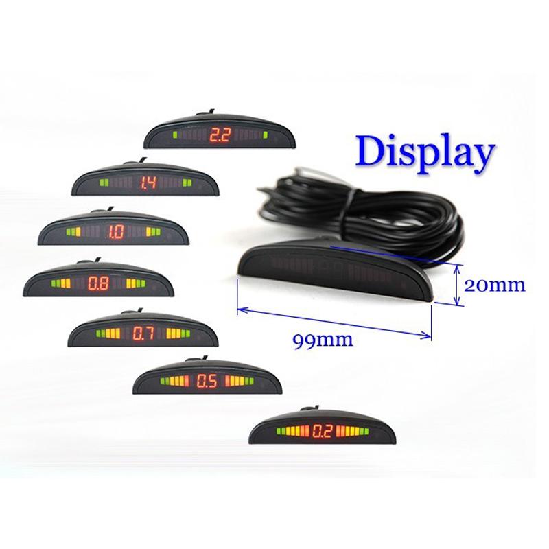 Cheap Car LED Parking Sensor Kit 4 Sensors Backlight Display Reverse ...