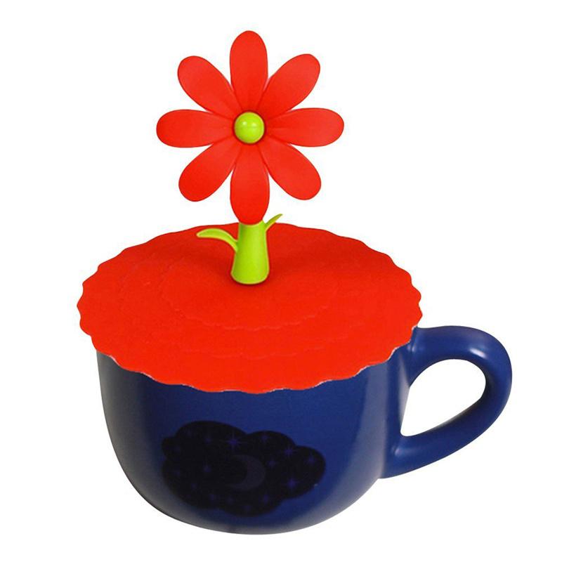 Buy Anti-dust Silicone Cup Cover Coffee Cup Suction Seal Lid Cap ...