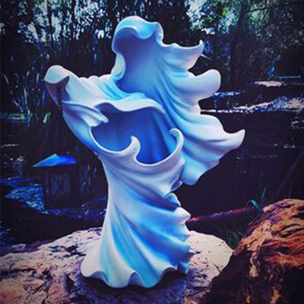Buy Faceless Ghost Sculpture Halloween Ghoul Resin Sculpture Decoration ...
