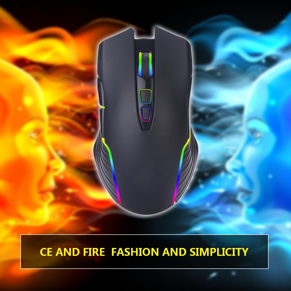 Buy GINWFEIY G4 USB Wired RGB Backlight Gaming Mouse 7 Buttons Optical ...