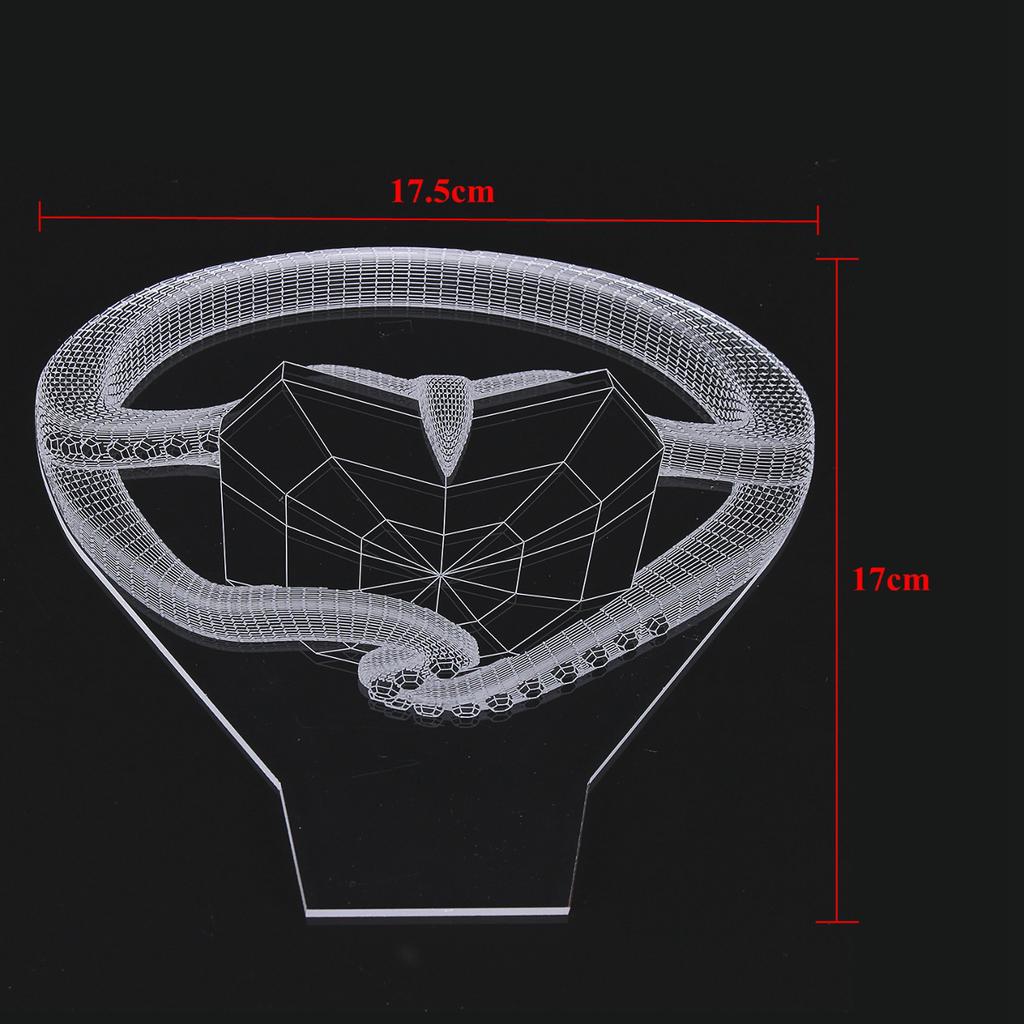 bluetooth Speaker 3D LED Lamp USB Colorful Acrylic Lights Night Light ...