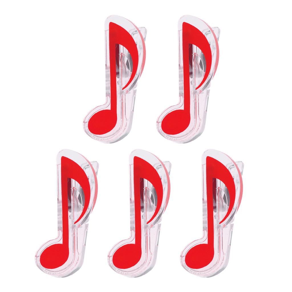 Buy 10 Pieces Plastic Music Note Book Page Clip Stand Accessory at ...