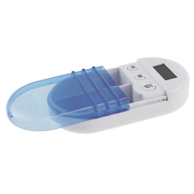Plastic Portable Timer Box Plastic Reminder Box Weekly Pill Box Storage ...