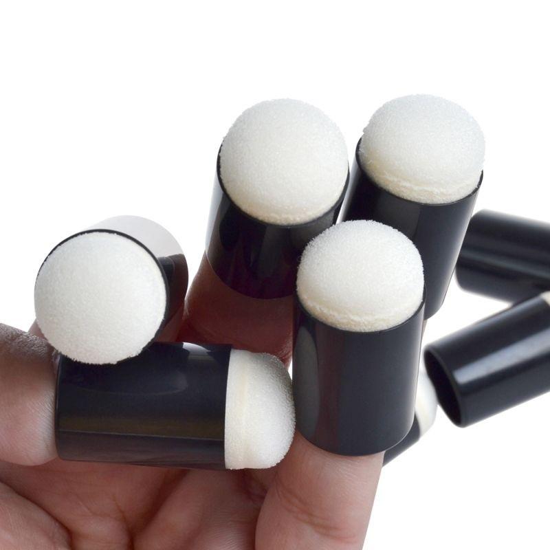 10 Pcs High Quality Finger Sponge Daubers Painting Ink Stamp uygun fiyatlı satın alın - fiyat ...
