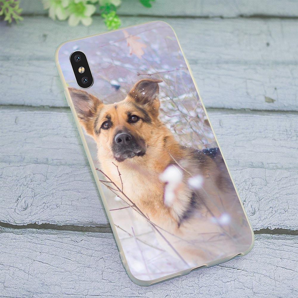 Shepherd lovely Dog Phone Case for iPhone 6 Cover 7 XR X 8 Plus 5 6S 5S ...