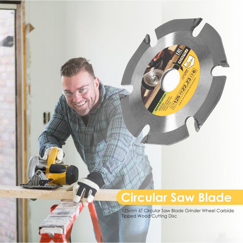 Buy 125mm 6T Circular Saw Blade Grinder Wheel Carbide Tipped Wood ...