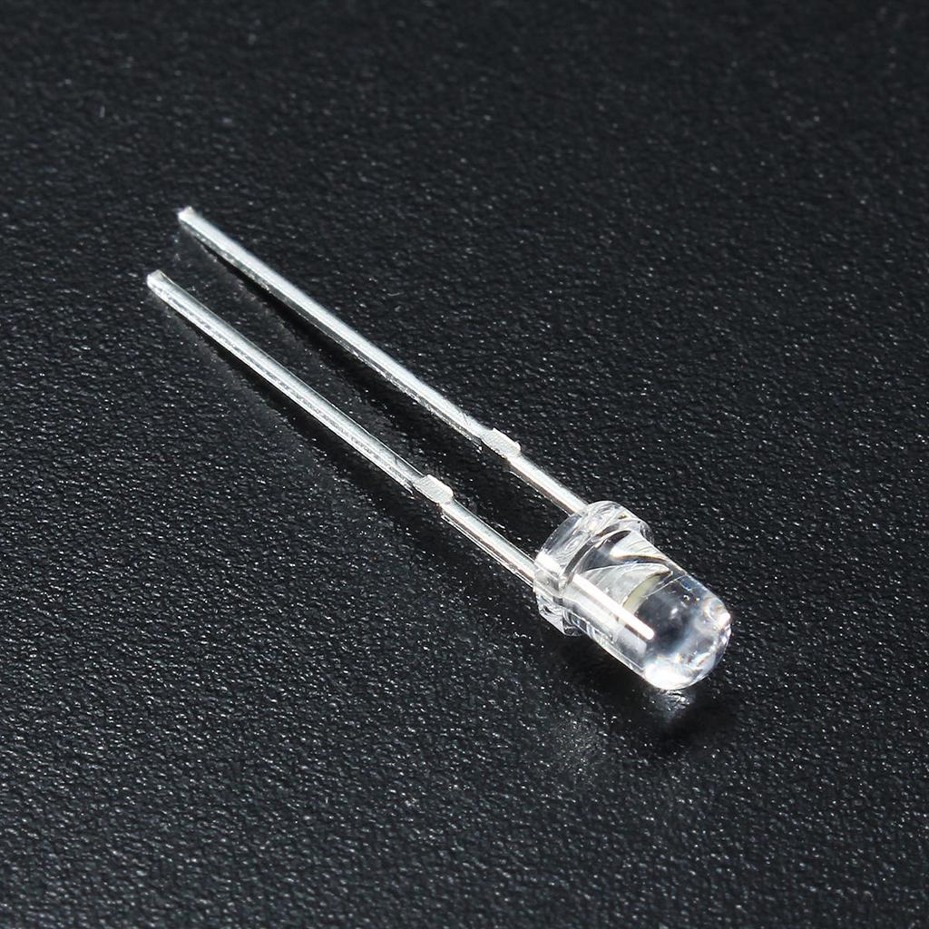 750Pcs 3mm Round LED Light White Yellow Red Blue Green Assortment ...