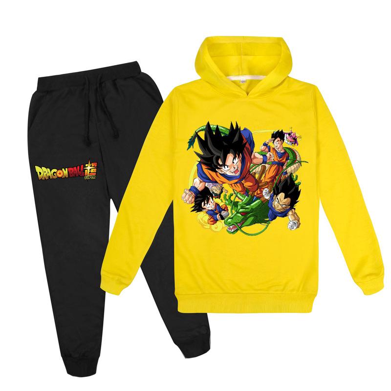 Buy 2020 Fashion Kid Goku Suits Hoodies and Pants Two Piece Boys and ...