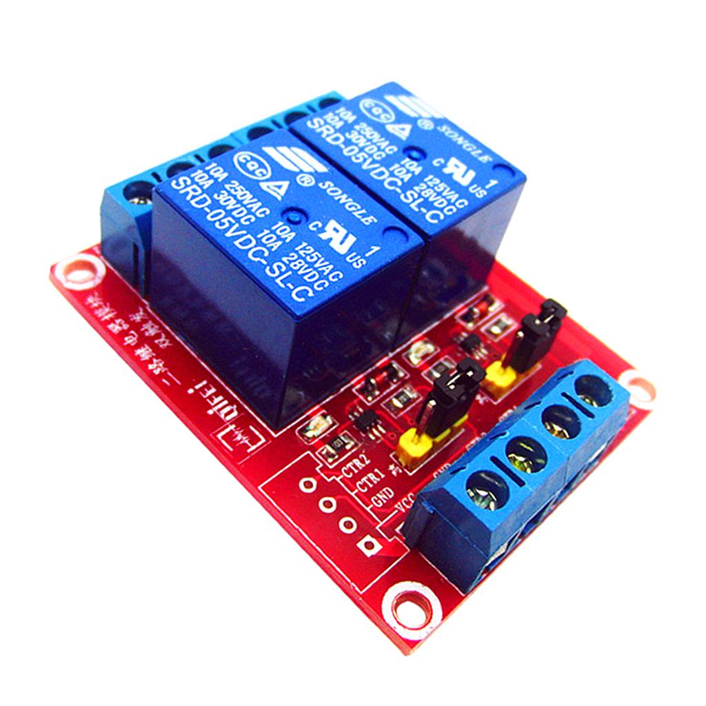 Buy 24V 2 Channel Relay Module Interface Board High/Low Level Trigger ...