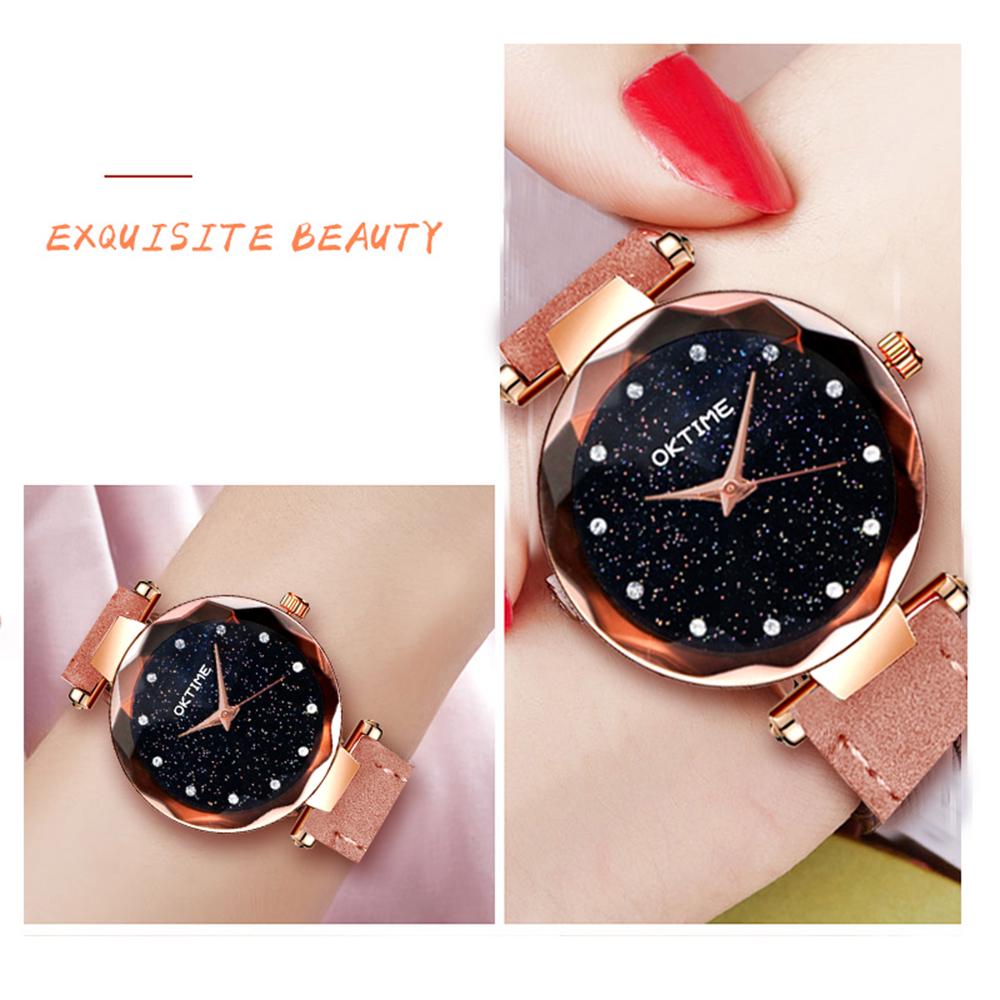 Buy Luxury Exquisite Fashion Star Quartz Watch Women Casual Bright ...