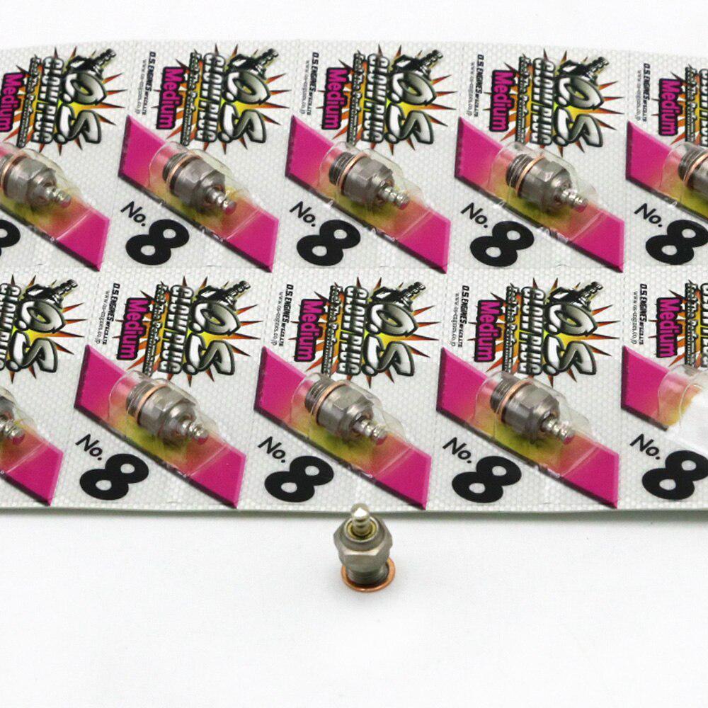 Buy 12pcs/lot Original OS NO.8 O.S. OS8 medium plug N Glow Plugs For OS Engine at affordable ...