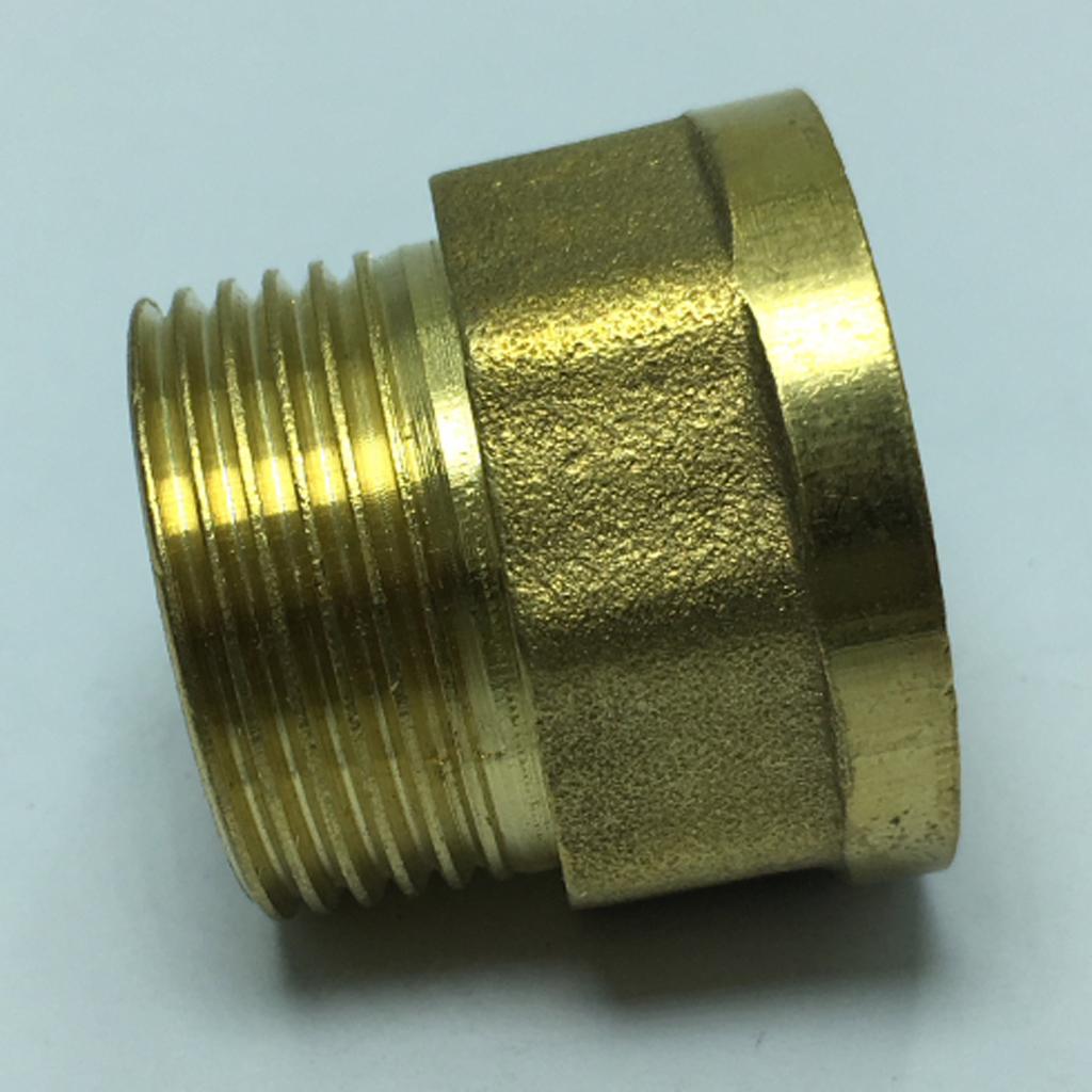 1 Pc G3/4" Male x Female Brass Thread Adapter Connector Pipe Fitting ...