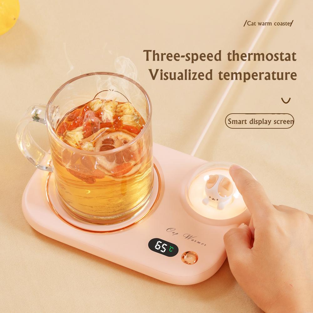 Buy Cup Warmer Heat Beverage Mug Mat Keep Drink Warm Heater Heating ...