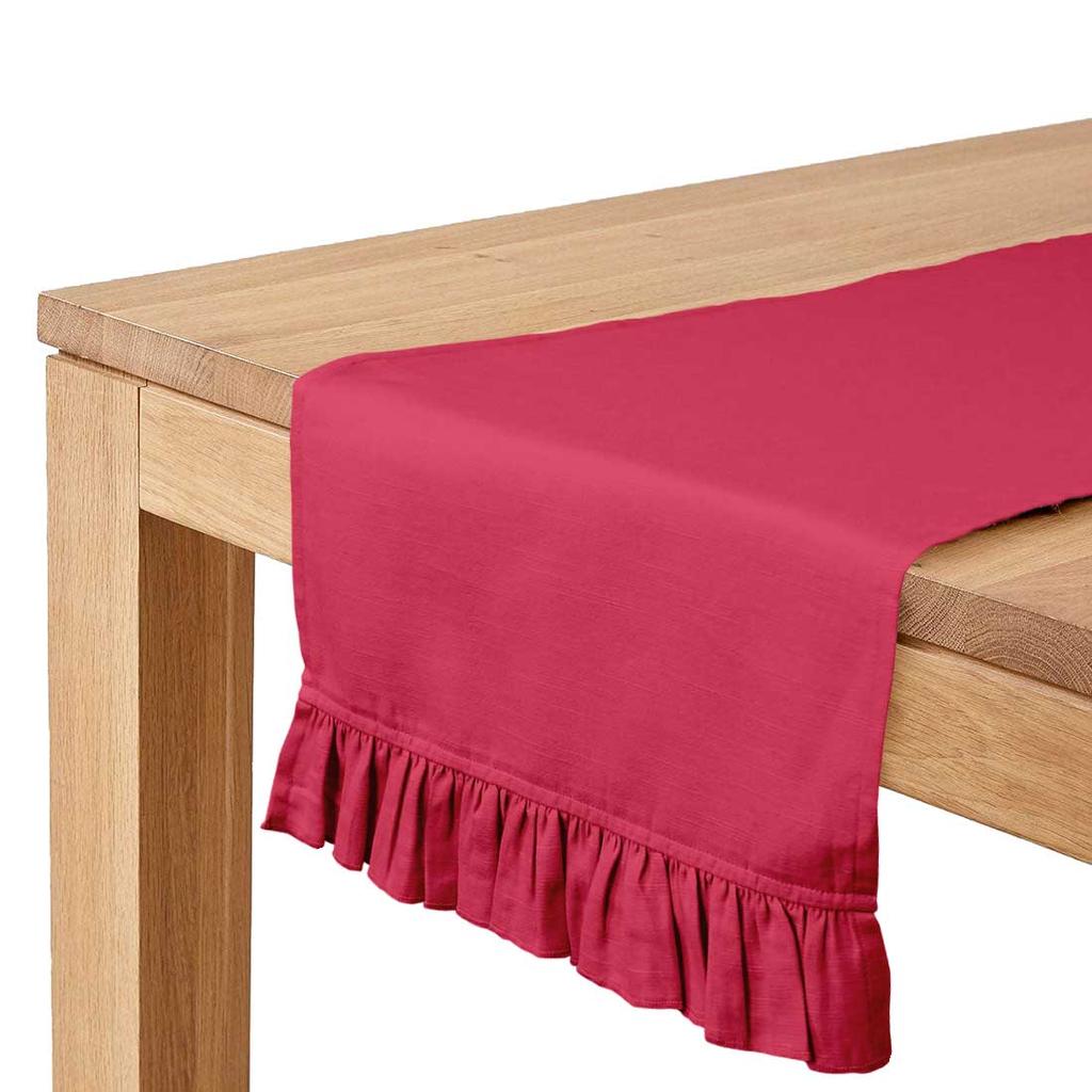 Vargottam Fuschia Pink Home D cor Kitchen Table Decor Home Frill Table ...
