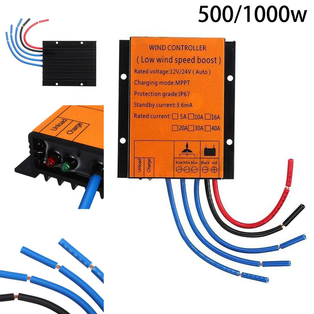 1pc MPPT 500W/1000W 12V 24V Wind Turbine Controller For Battery ...
