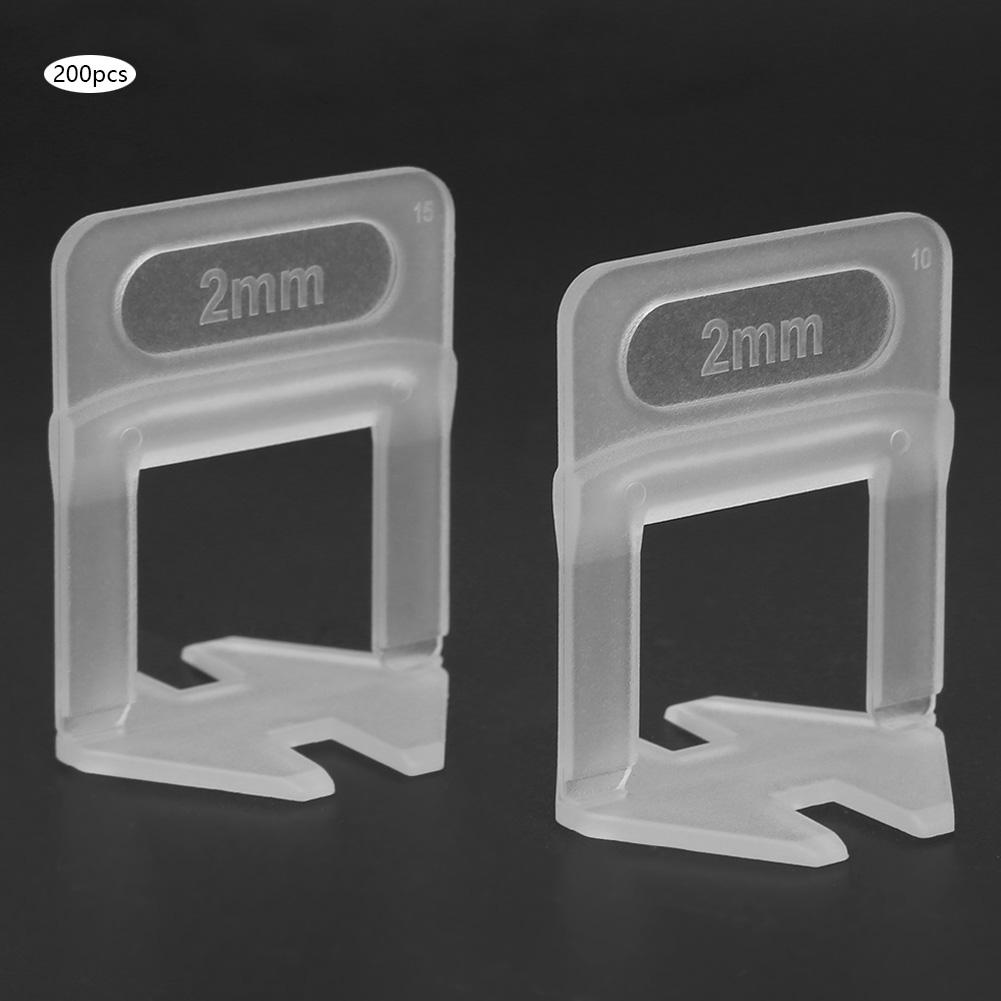 Buy 200Pcs 2mm Flooring Tiling Tool LeveLing System Clips Floor ...