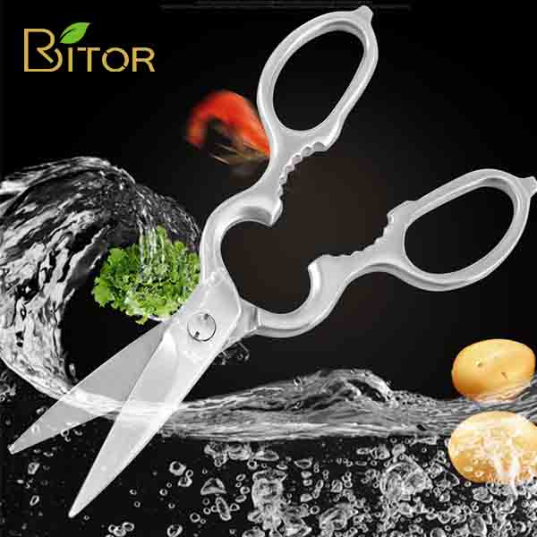 Buy Multifunctional Kitchen Scissors Stainless Steel Household Nuts ...