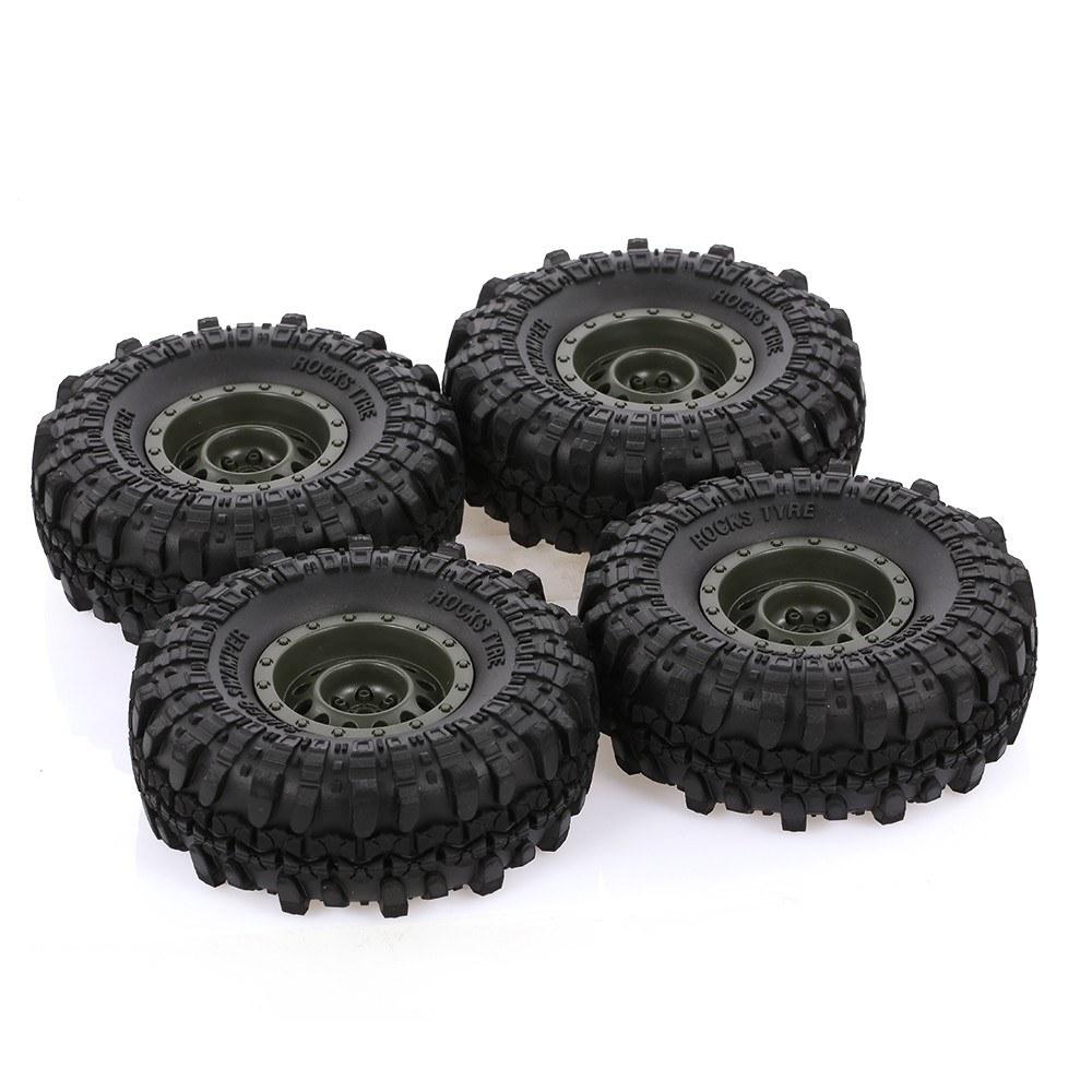 Buy HBKS 4pcs AUSTAR 110mm 1.9 Inch Rim Rubber Tyre Tire Wheel for 1/10 RC Car Traxxas HSP ...