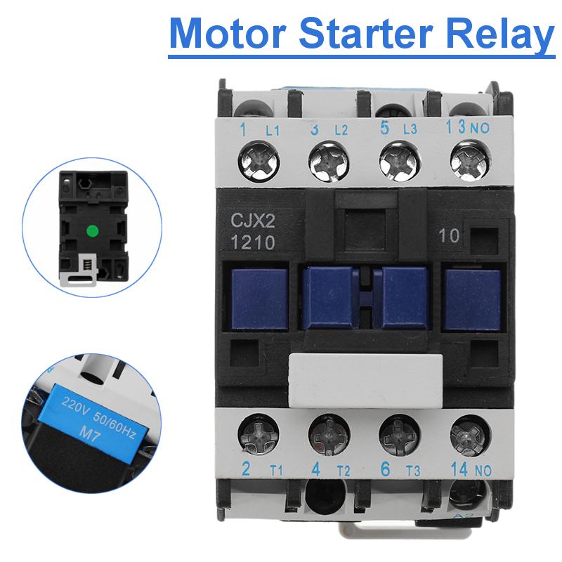 CJX2-1210 AC Kontaktör 12A 3 Fazlı NO 380V 50/60Hz Motor Marş Röle Bobin uygun fiyatlı satın ...