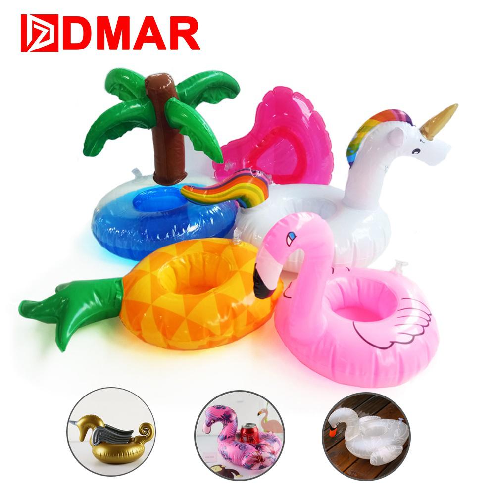 Buy Mini Inflatable Flamingo Donut Pool Float Toys Drink Float Cup ...