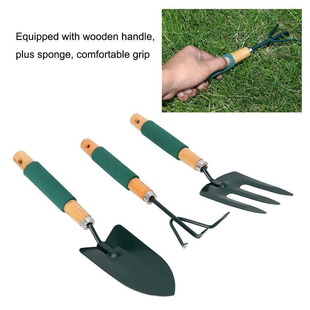 Buy 3Pcs/Set Mini Garden Potted Bonsai Plants Flower Shovel Rake Set ...