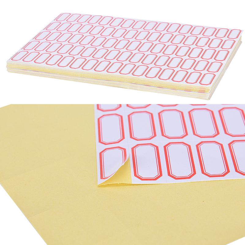 Buy 4800 Pcs Mini Blank Label 12 X 23Mm Plain Red Self Adhesive Price ...
