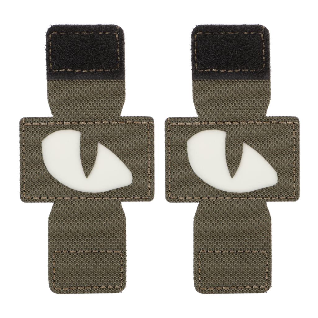 Buy cansene2Pcs Practical Personalized Reflective Hook Patch Cat Eye ...