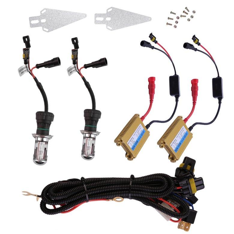 Buy LX 2Pcs of H1 35W 6000K/8000K/10000K HID Head Light Ultra Slim Car Xenon Light Kit with Pair ...