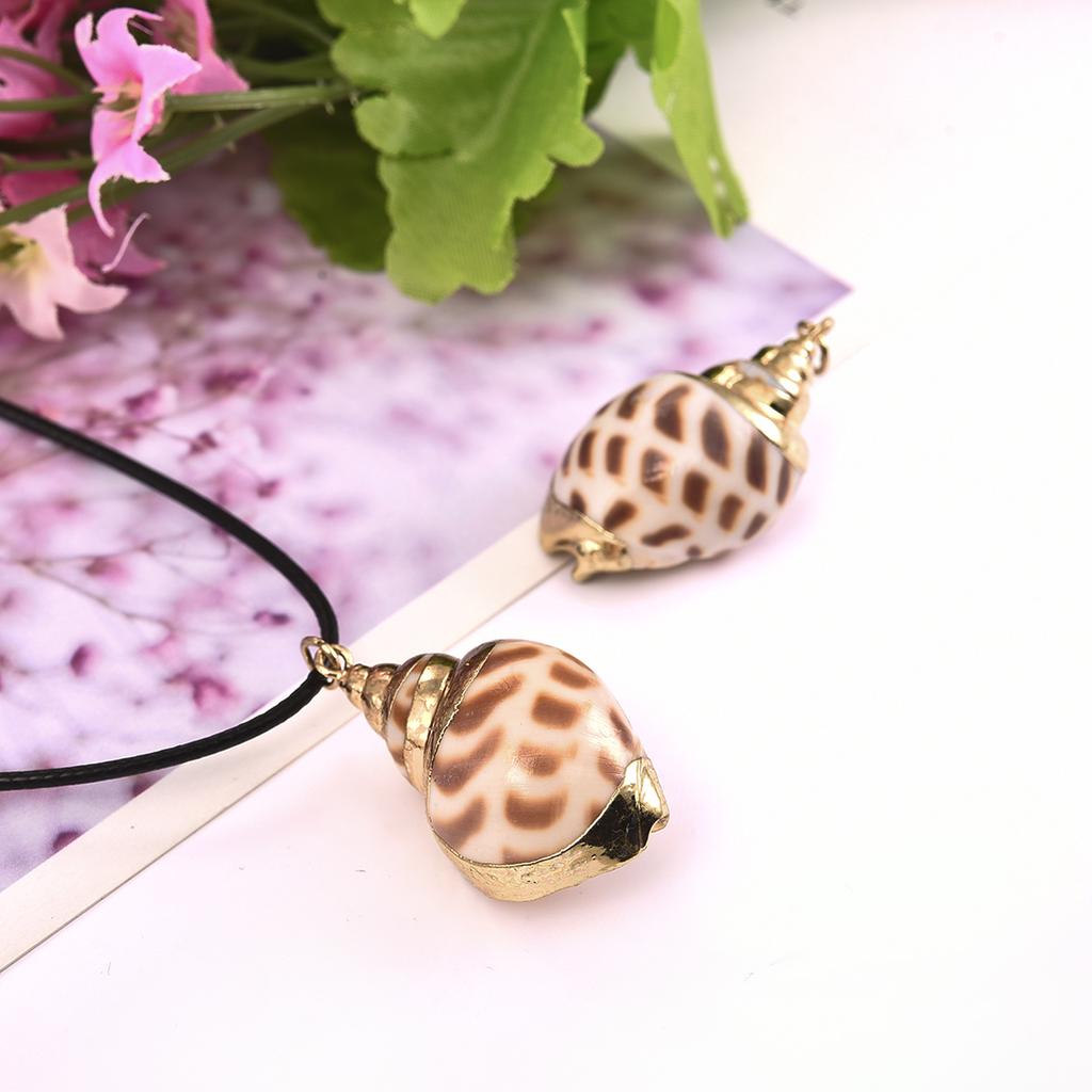 20 Pieces of Gold-rimmed shell charm pendant, a gift for women uygun ...