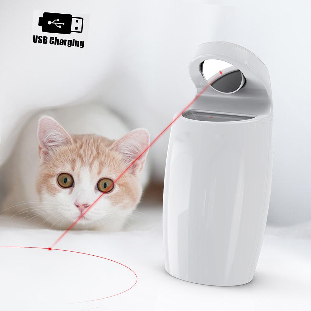 Buy Cat Interactive Toy Auto Rotating Light Chaser Toy For Cats at ...