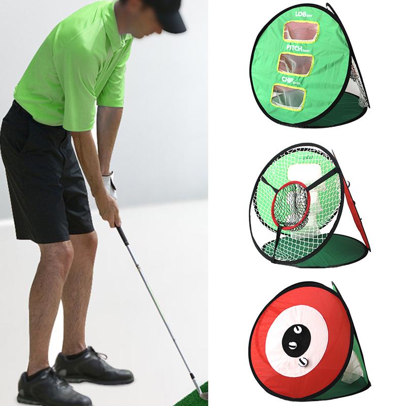 1PC Golf Training Supplies Golf Foldable Golfs Practice Wedge Net Four ...