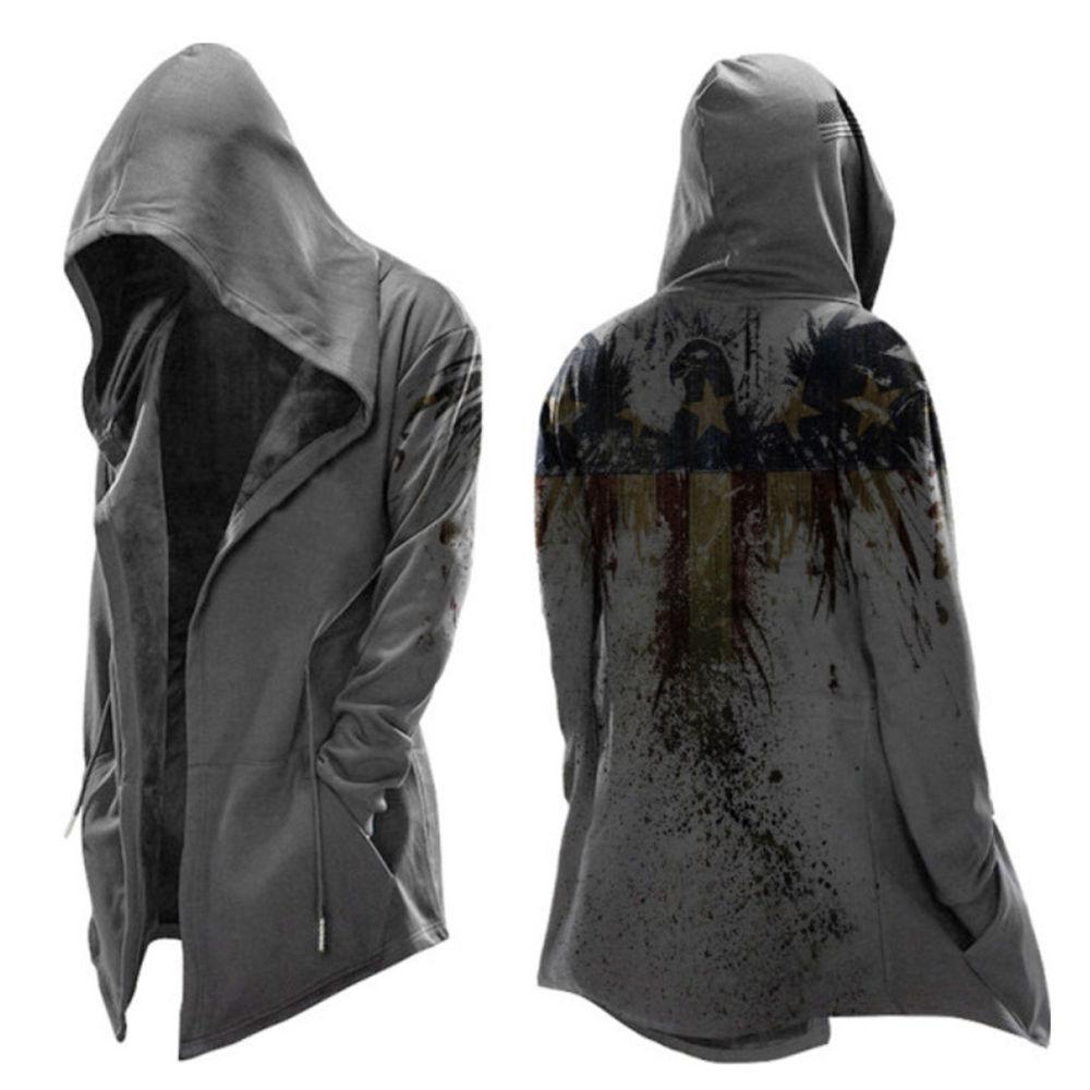 Cheap Mens Assassins Jacket Classic Assassin Cosplay Costume Long ...