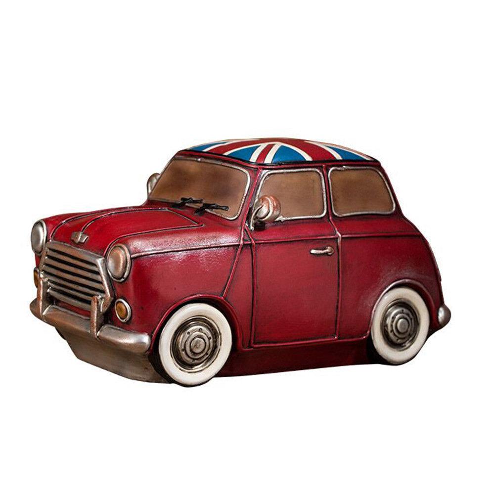 Creative Wine Red Piggy Bank Children Retro Car Money-box with Exit for ...