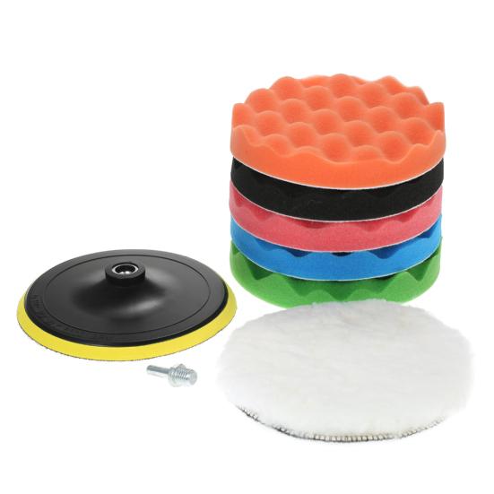 Cheap 7Pcs Car 180Mm Auto Polishing Pads Waxing Buffing Sponge Sander ...
