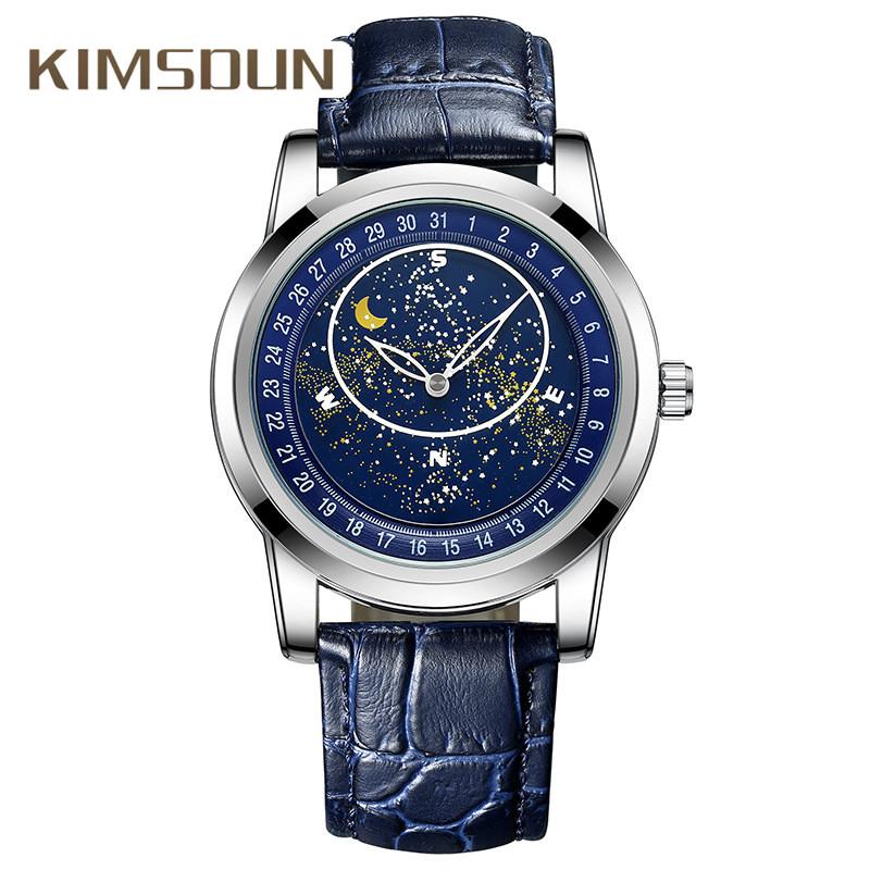 Buy 2022 KIMSDun Watch Men's Top Brand Luxury Clock Full Star Watch Men ...