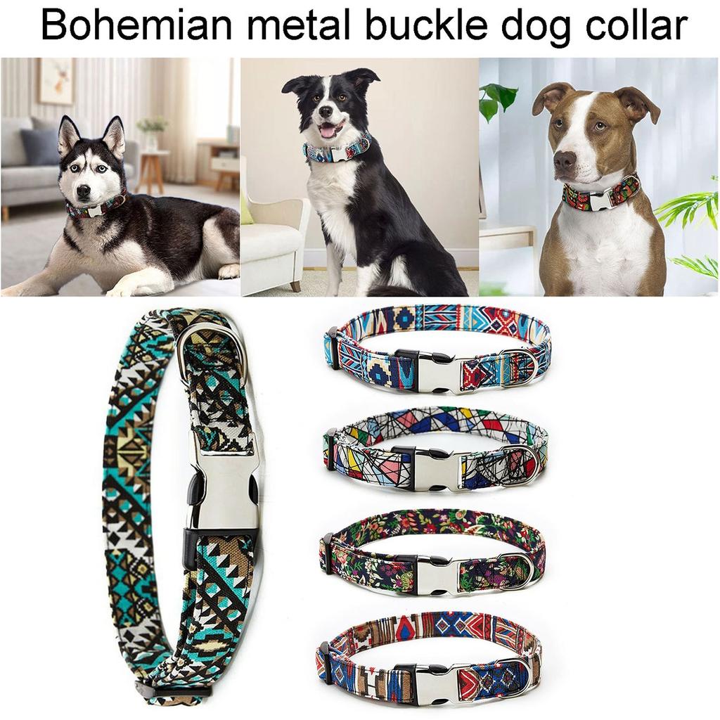 Buy AA BB Dog Collar Engraved ID Tag Nameplate Reflective Metal Buckle ...
