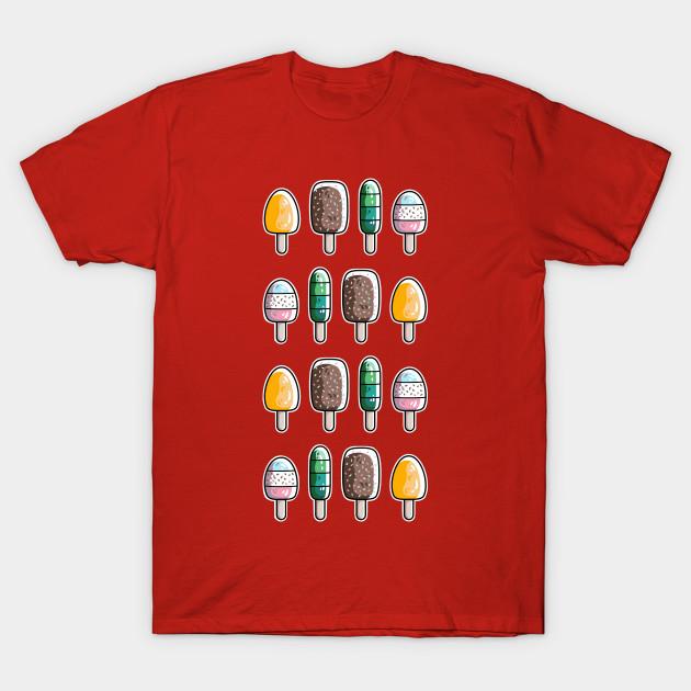 Buy Unisex Fashion TShirt fun ice lollies popsicles Print Plus Size XS ...