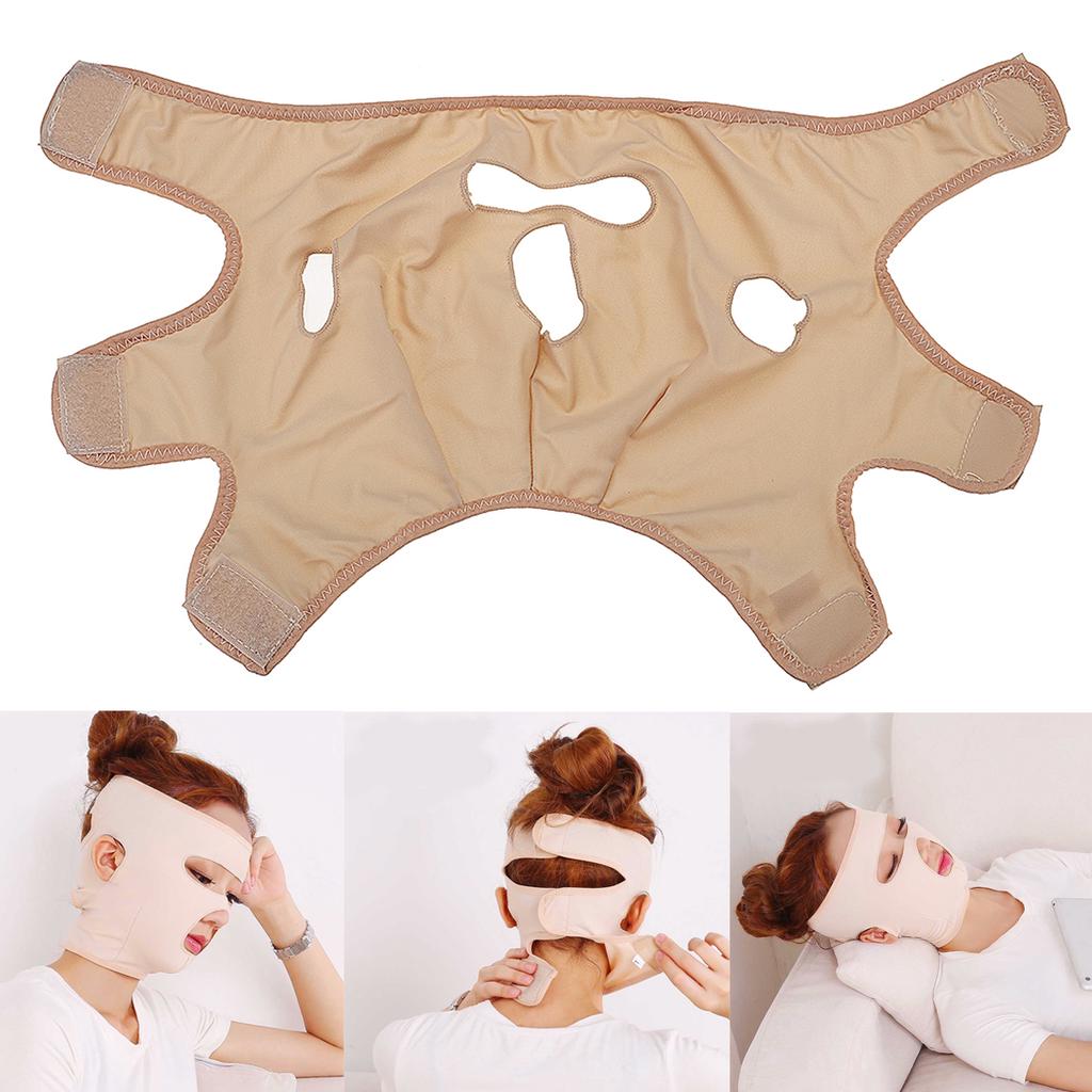 Buy Facial Slimming Mask Face Lift Up Belt Thin Neck Mask Sleeping Face ...