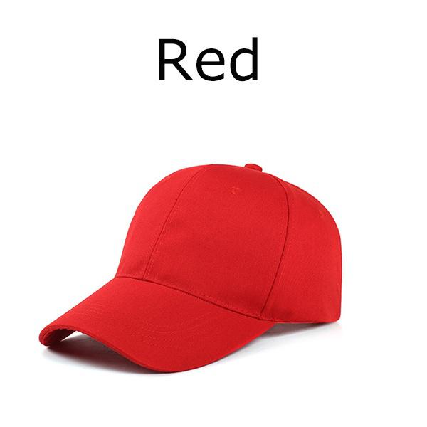 Buy Baseball Hat Solid Color Baseball Caps Travel Sunshade Hat ...